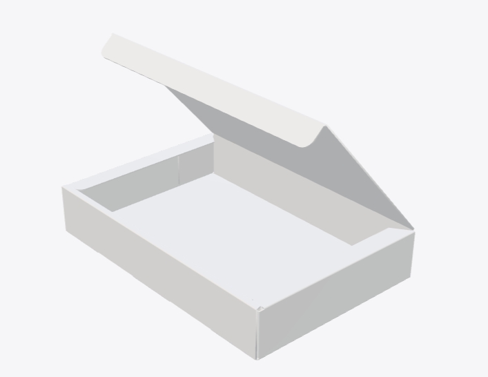 flip top boxes flip covers dieline 151070 - Magic Cat Sourcing